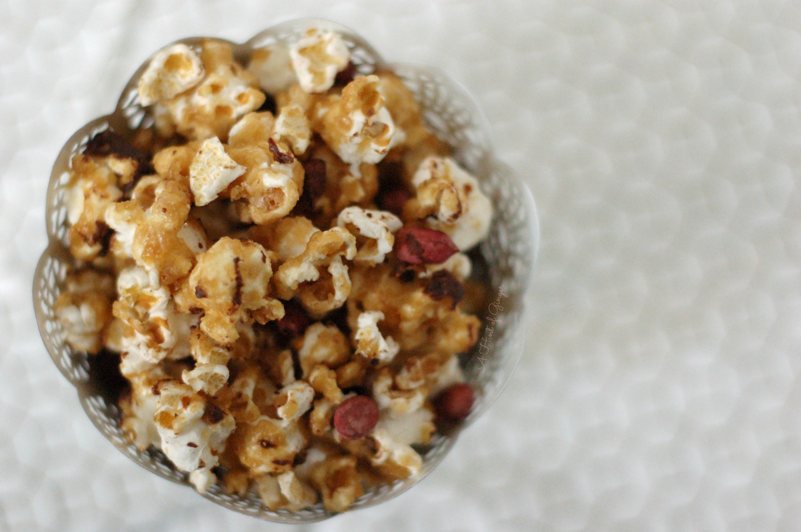 Crack Popcorn & Peanut Crunch – A Hint of Ginger
